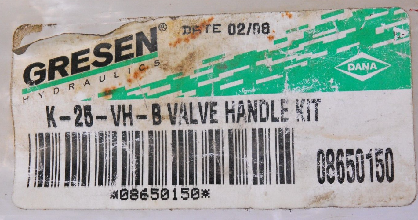 PARKER GRESEN K-25-VH-V VALVE HANDLE KIT 08650150 | eBay