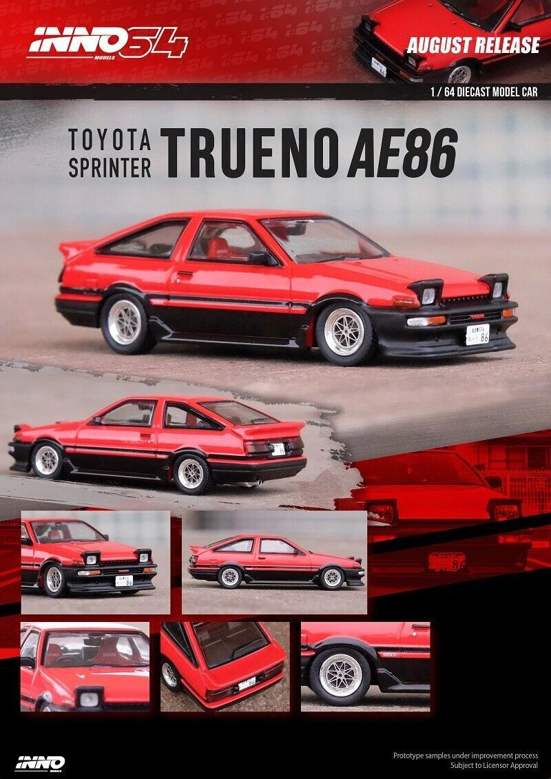Toyota AE86 Sprinter Trueno Initial D Papercraft, 51% OFF
