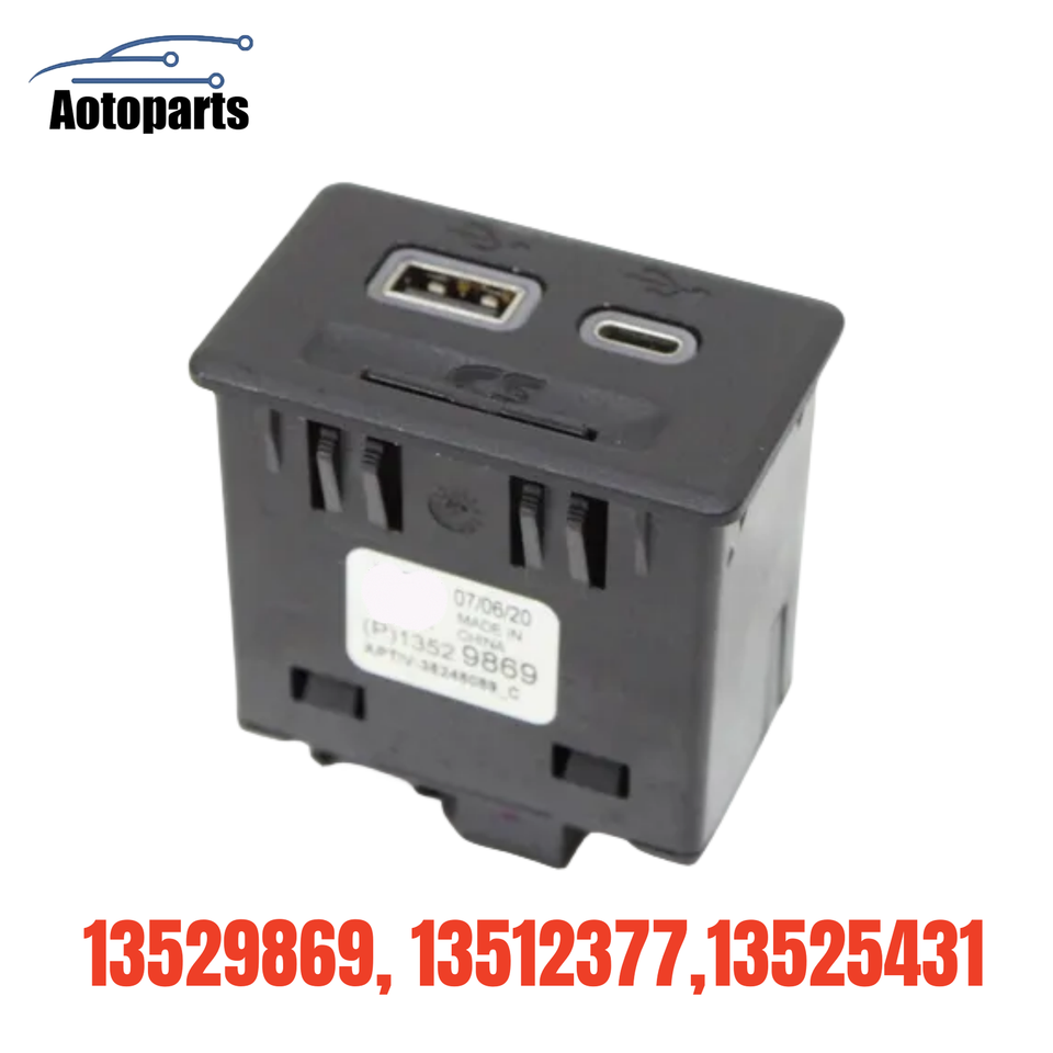 For 2019 Sierra Silverado 1500 Receptacle Assembly USB USB-C SD Card ...