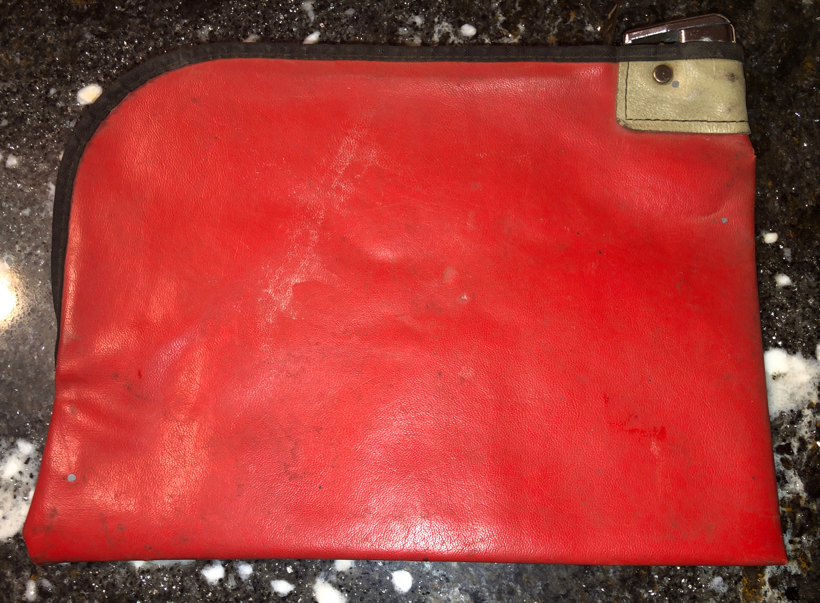 Second National Bank MI Security Money Bag Deposit Locking Cash ...