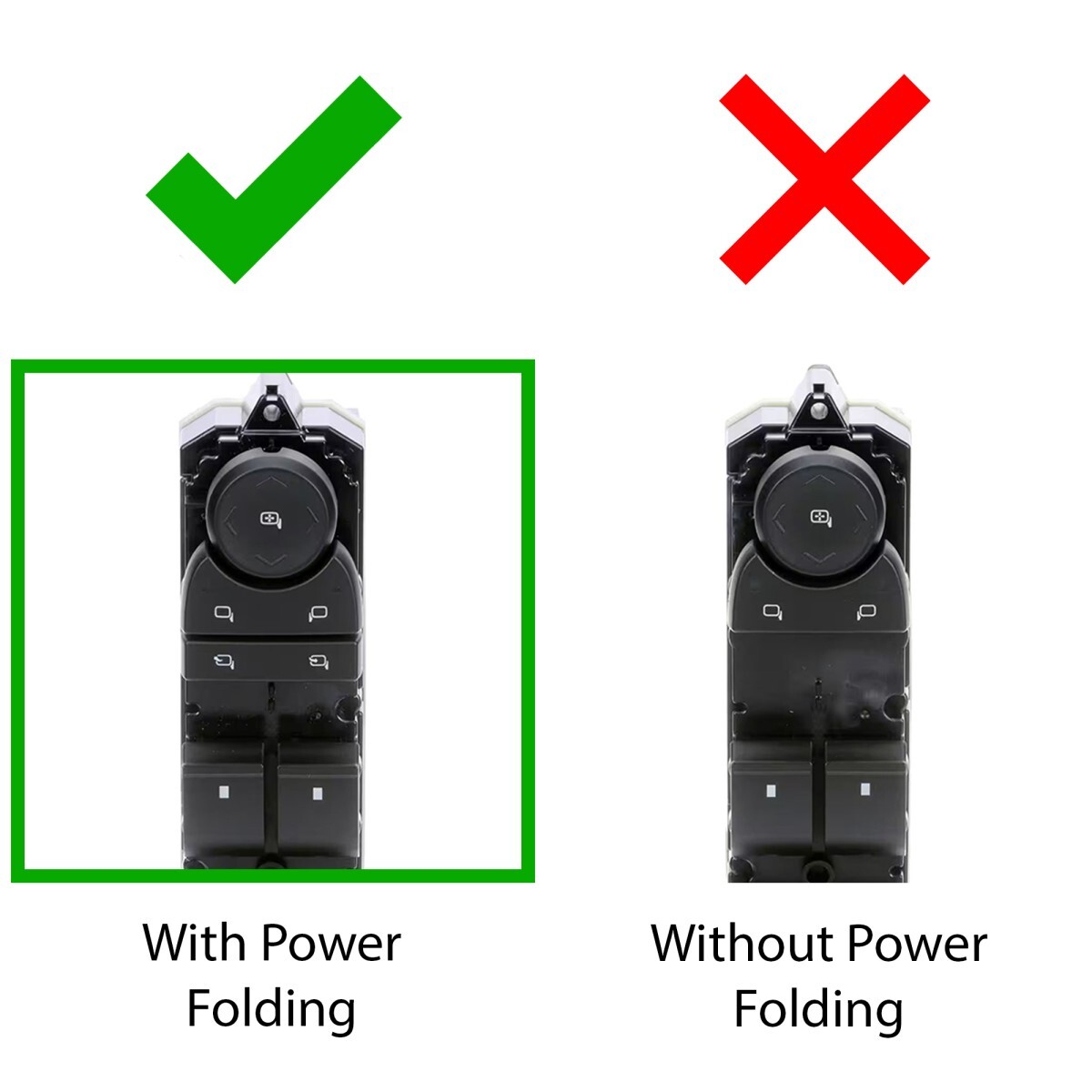 20835553 AC Delco GM Power Window Switch Front Driver Left Side Black ...