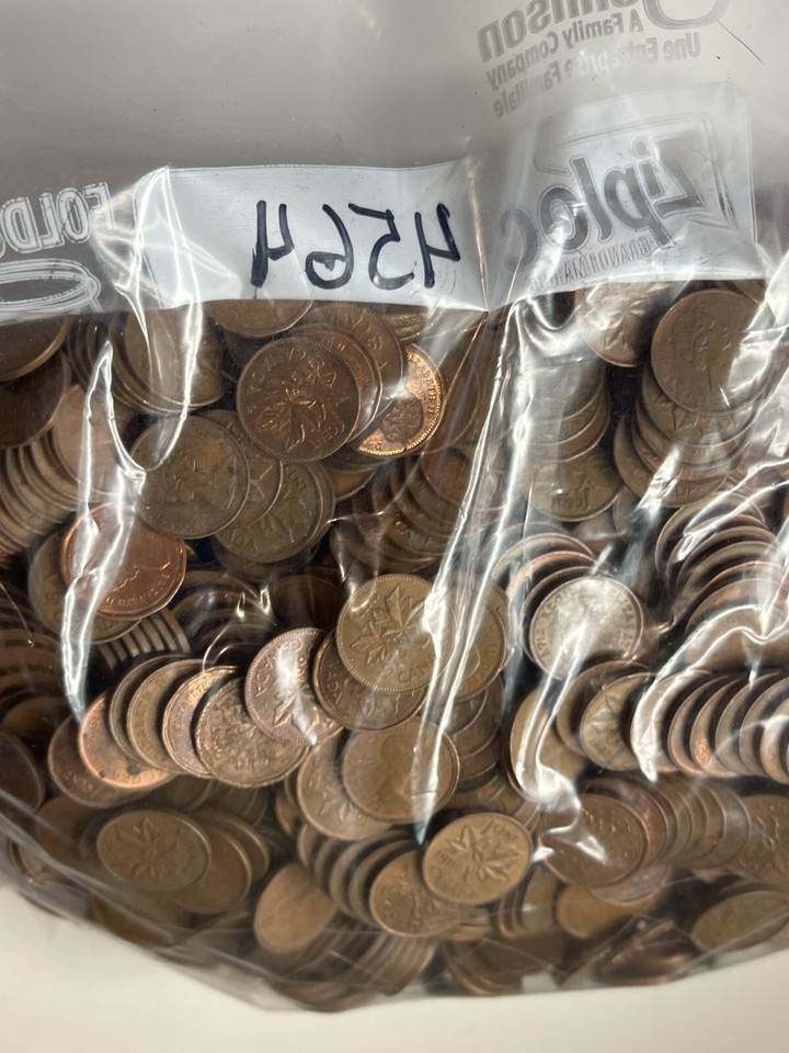 10 LBS Pre 1996 Canadian Copper Pennies 98% Pure Copper Bullion ...
