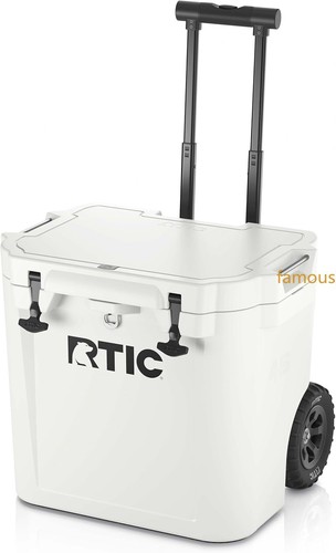 RTIC 45 QT Wheeled Ultra-Tough Cooler Hard Insulated Portable Ice Chest ...