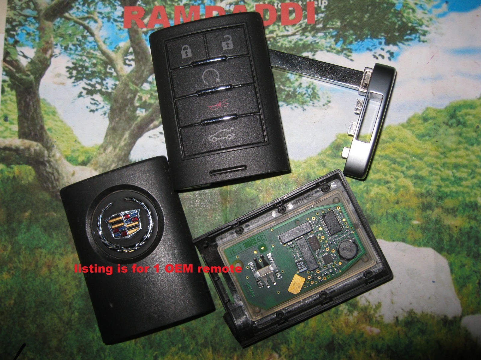 Unused Unlocked OEM Cadillac 13/14 ELR XTS ATS Fob Transmitter Remote ...