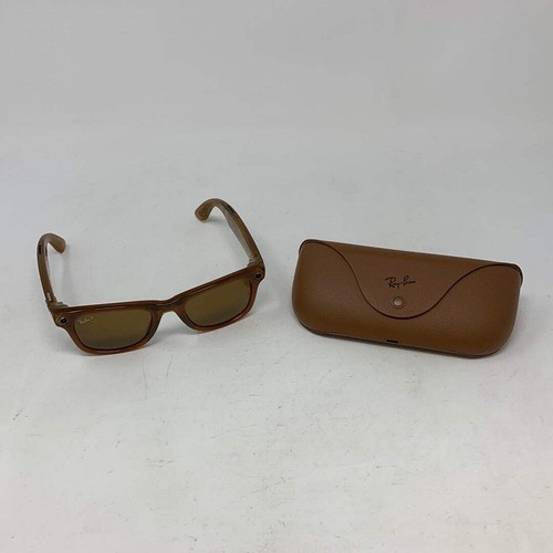 Ray-Ban Meta Wayfarer Smart Sunglasses RW4008 Shiny Caramel and Polar ...