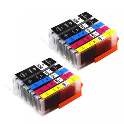 10 Ink Cartridges for Canon Pixma PGI-550 CLI-551 iP7200, iP7250 ...