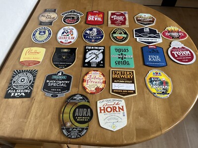 24 x Real Ale Beer Pump Clip Badges Bar Man Cave | eBay UK