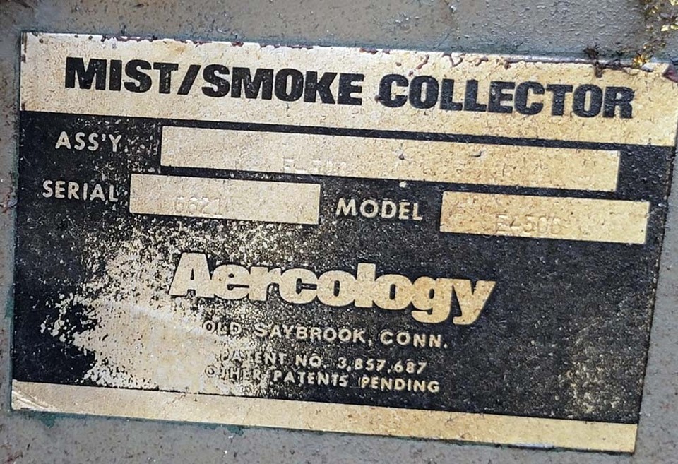 Aercology Mist and Smoke Collector (Inv. 44876) | eBay