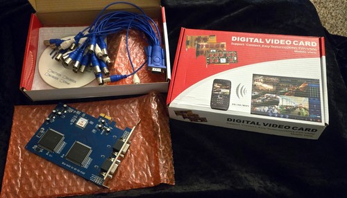 32 CAMERA (2x16) CCTV DVR CAPTURE CARD SECURITY CAMERA PCI-EXPRESS ...