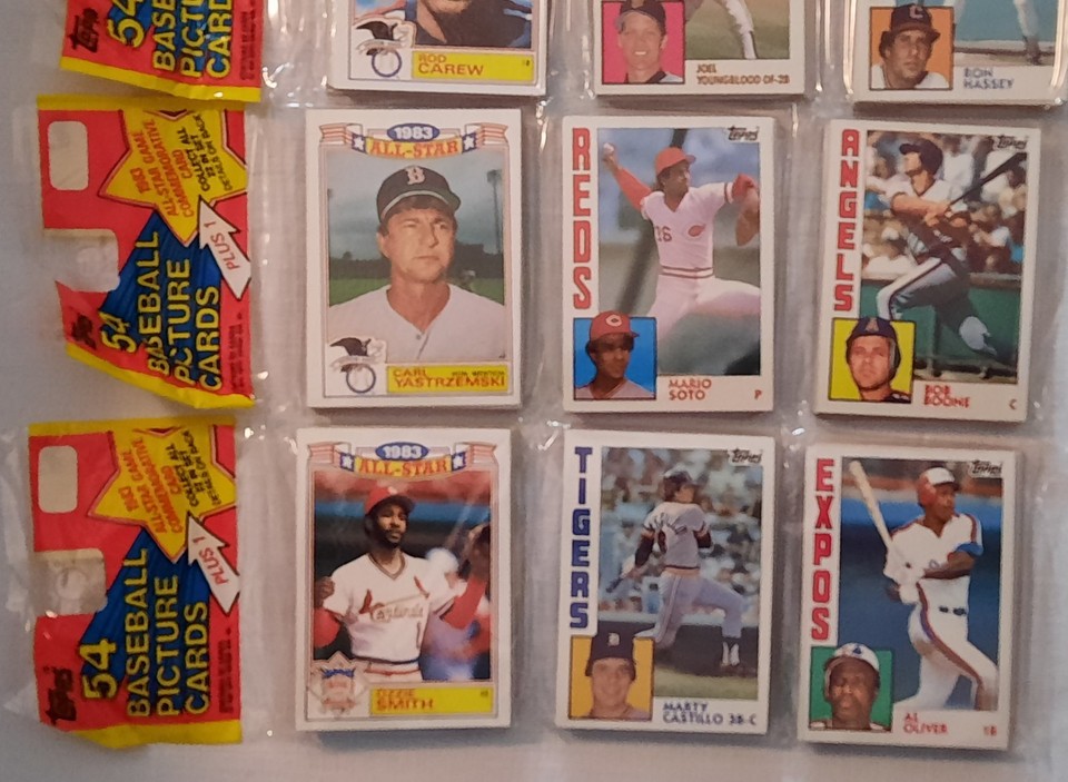 1984 Topps Baseball Lot Of 6 Unopened/Sealed 55 Card Rack Packs ...