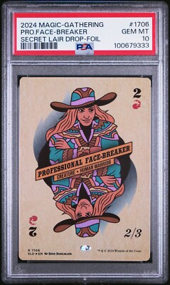 Professional Face-Breaker (Rainbow Foil) Secret Lair Drop Foil - PSA ...