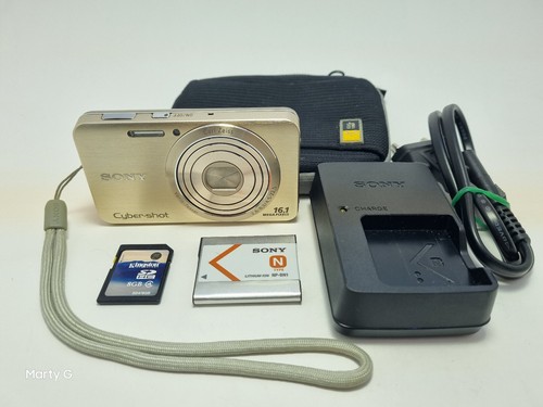 SONY DSC-W630 Cyber-Shot W630 (16.1 million CCD / Optical X5) rare gold ...