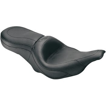 Mustang 75454 Smooth One-Piece Sport Touring 2-Up Seat for 97-07 FLHT ...