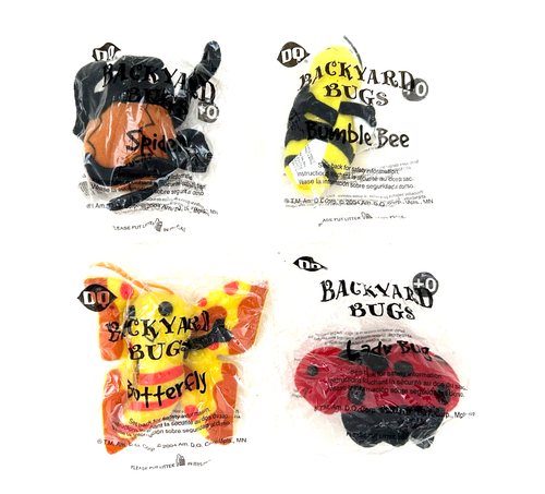 Vintage Dairy Queen Backyard Bugs MIP Plush Toys Lady Bug Spider ...