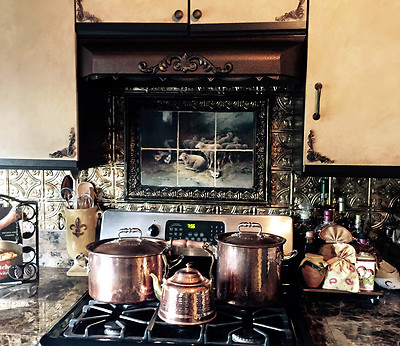 SHEEP AND CHICKENS C. Jacque Tile Mural Kitchen Wall Backsplash Marble ...