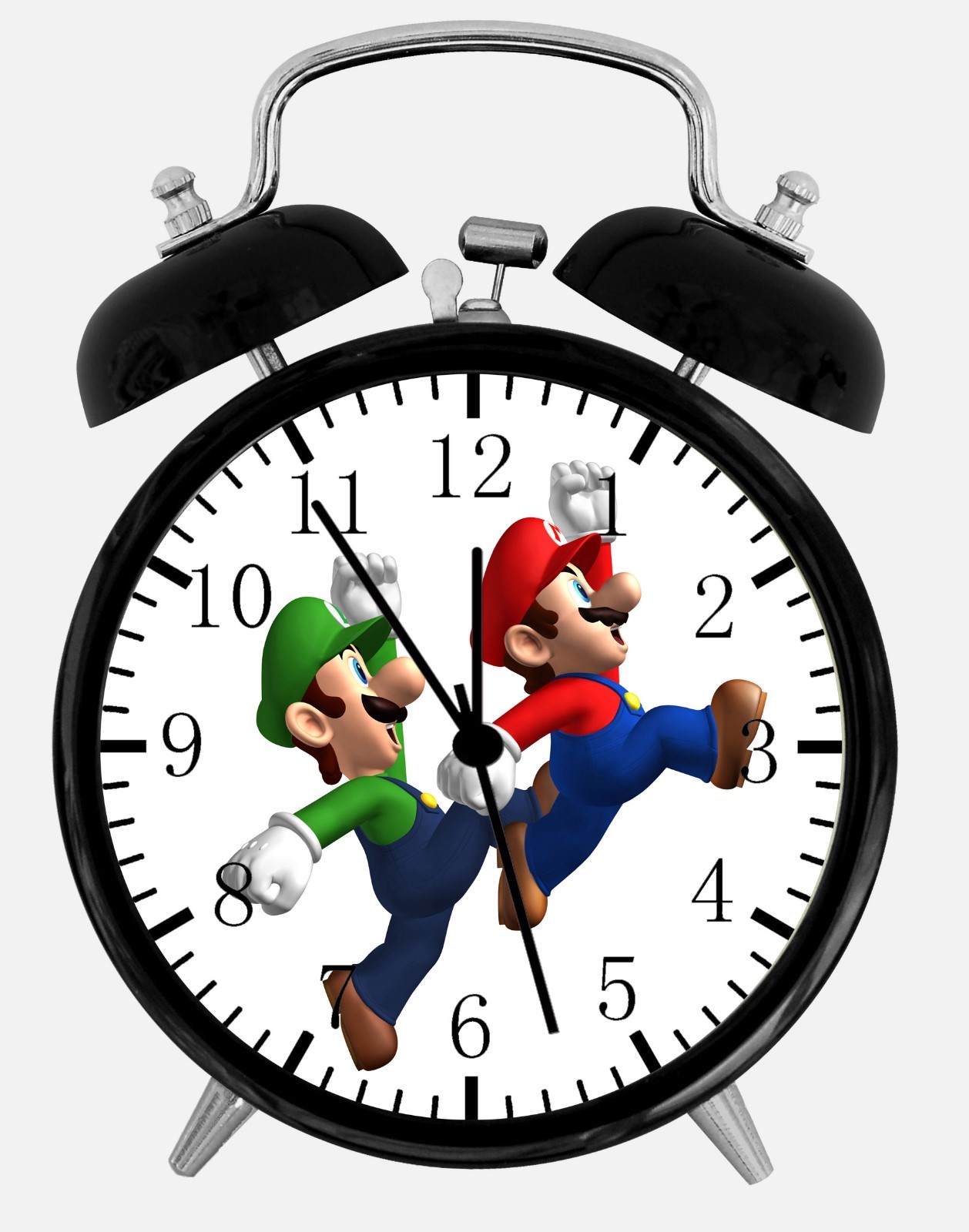 Super Mario Luigi Alarm Desk Clock 3.75" Home or Office Decor W323 Nice ...
