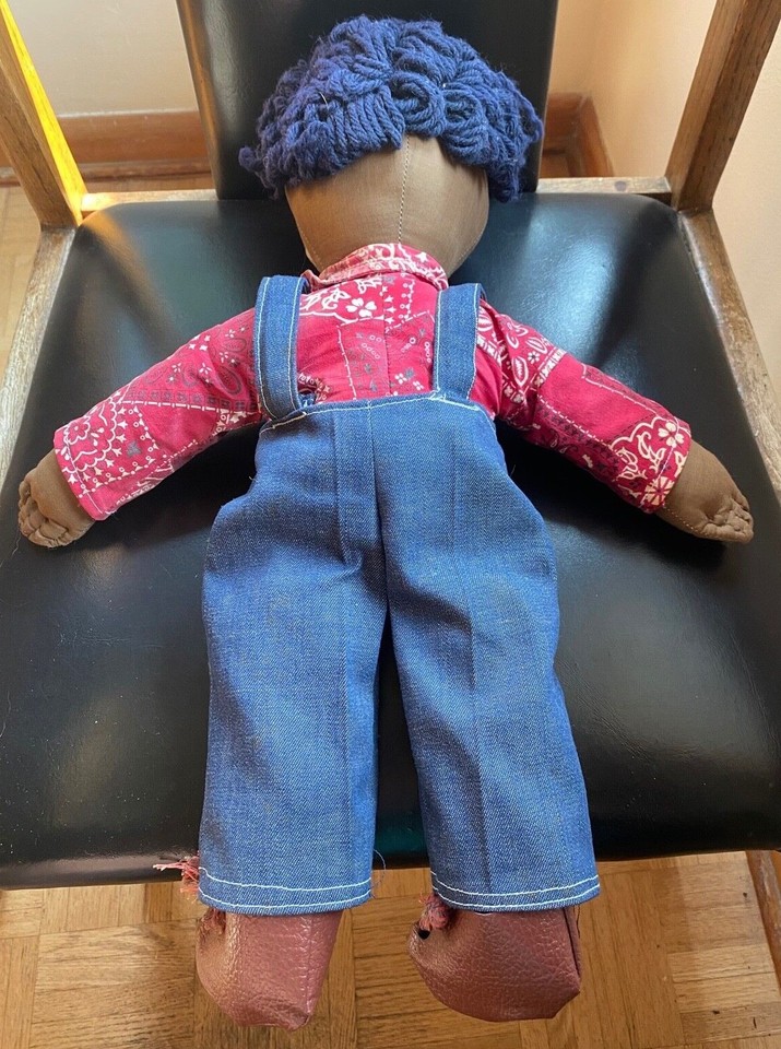 Handmade African American Rag Doll-Vintage-21"-1980s | eBay
