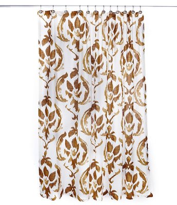 Noble Excellence Medallion Shower Curtain Color Gold 72x72 | eBay