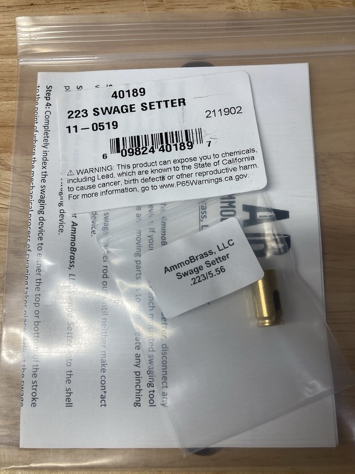 223 Swage setter | eBay