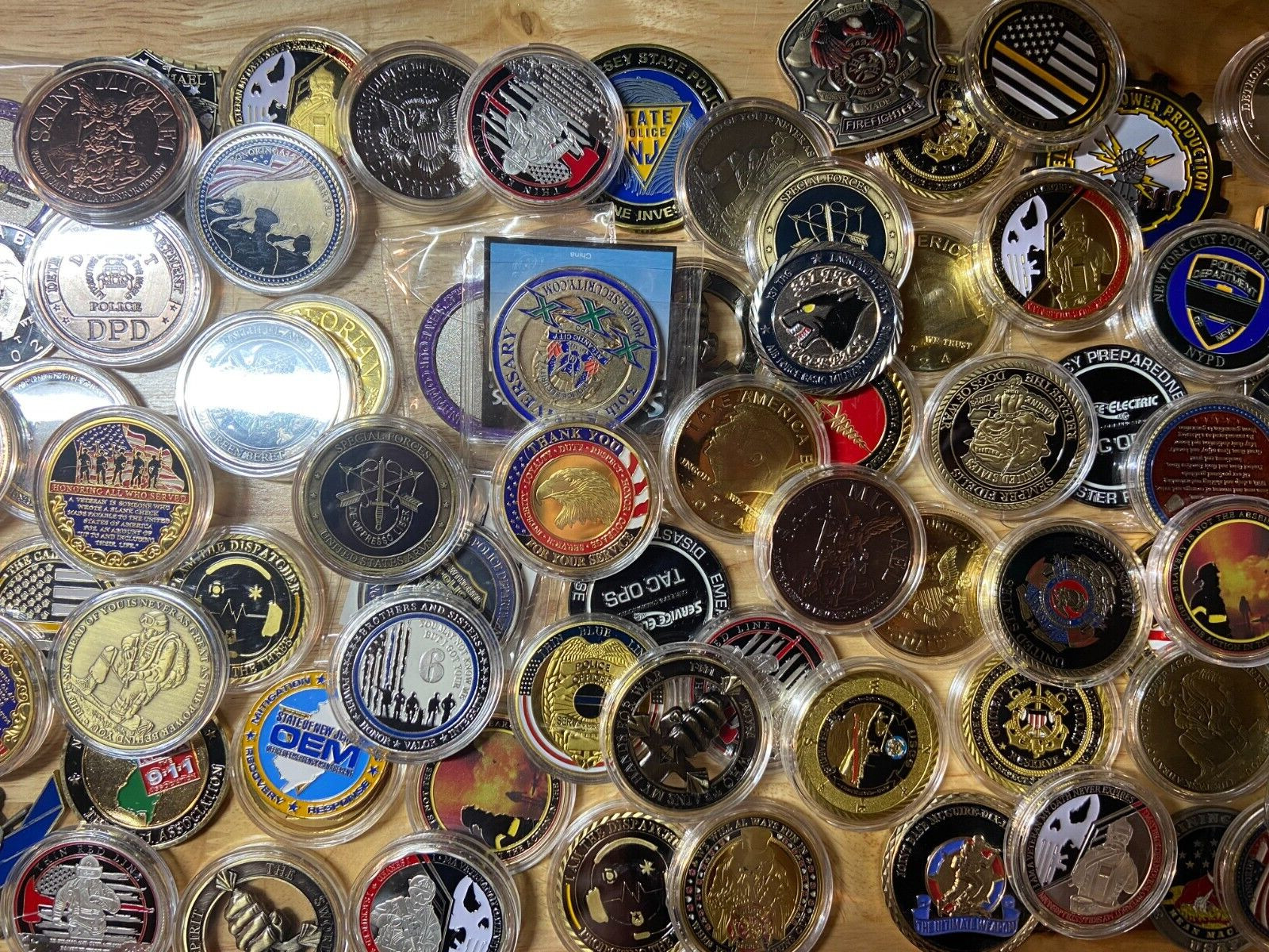 Random Challenge Coin Lot - 5 Coins No | Grelly USA
