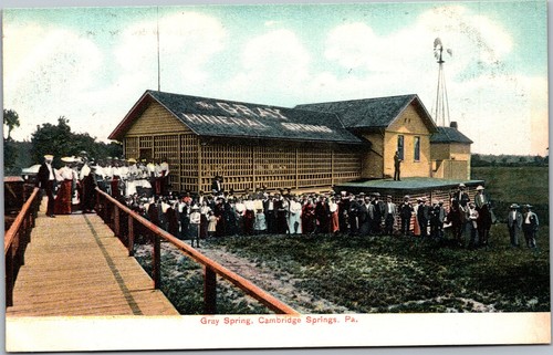 Postcard PA Cambridge Springs Gray Mineral Spring resort spa | eBay