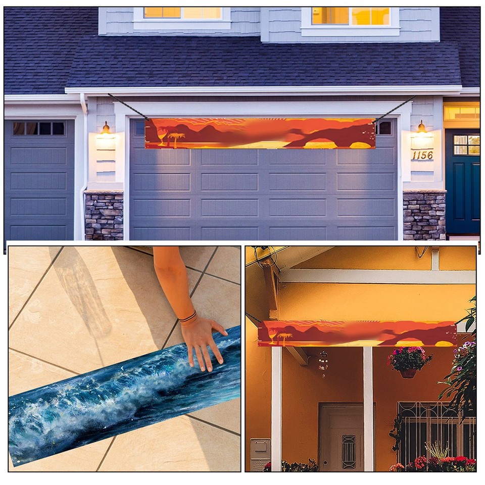 Blank Banner Sign DIY Painting Hanging Flag Custom Banner for Business ...