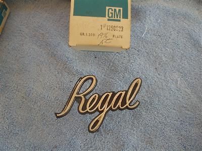 BUICK 1250923 1976-1977; REGAL EMBLEM; GRILLE | eBay