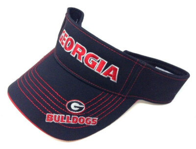UNIVERSITY OF GEORGIA BULLDOGS UGA SUN VISOR ADJUSTABLE HAT CAP LOGO ...
