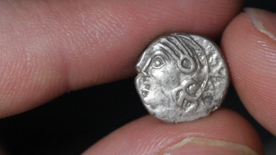 Ancient Celts Coin Gaul Silver Quinarius 80BC Sequani Tribe Gallic ...