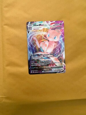 Mew VMAX 114/264 Fusion Strike Full Art Ultra Rare Holo Pokemon Card NM ...