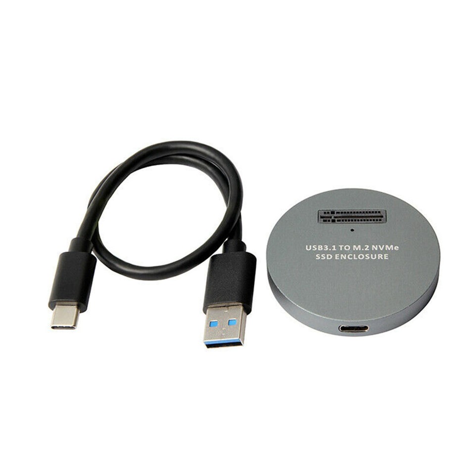 M.2 NVME PCIe SSD Enclosure SSD to Type-C USB USB3.0 Adapter Reader ...