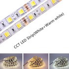 SMD 5050 RGB CCT LED Strip Waterproof DC 12V 24V CCT RGBW/WW string ...
