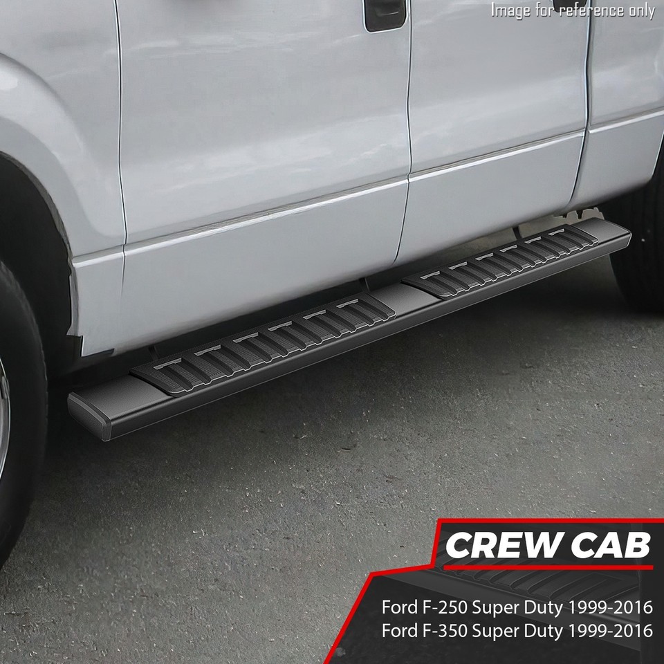 1999-2016 Ford Super Duty Crew Cab 6" Running Boards Side Step Nerf Bar ...