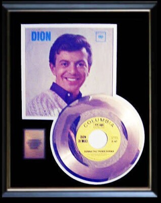 DION DIMUCCI DONNA PRIMMA DONNA 45 RPM GOLD RECORD RARE NON RIAA AWARD ...