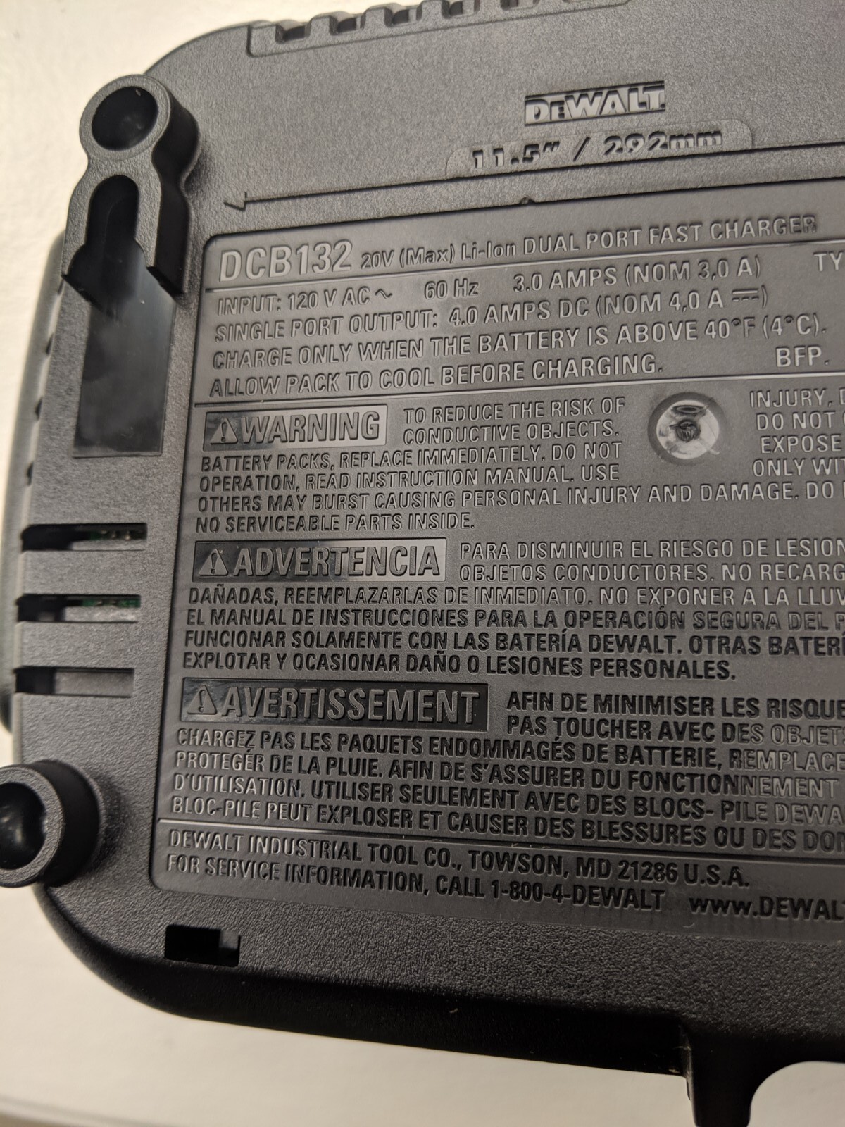 DEWALT DCB132 3-Amp 12V/20V/60V Flex Volt Battery Dual Port Charger ...