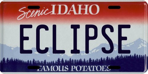 Great North American Solar Eclipse Idaho Aluminum License Plate | eBay