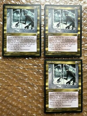 Set Of 3 (3x X3) MTG Diabolic Vision Ice Age Uncommon | Near Mint + NM+ ...
