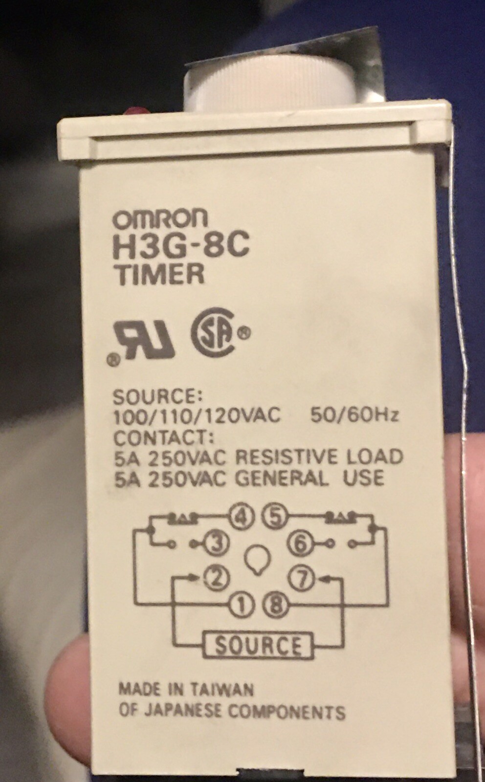 Lot Of Two Omron H3G-8C-24VAC-3MIN Low Voltage Timer 24VAC 0-3min | eBay