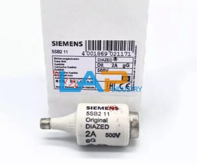 QTY:10 5SB211 Fuse Operating Current: 2A, gG, DII, 500Vac For Cable ...