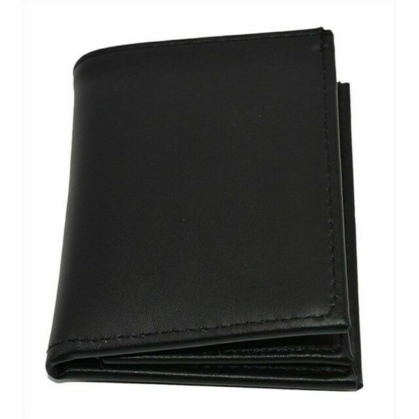 Perfect Fit 104 Hidden Badge Bifold Leather Wallet - Black for sale ...