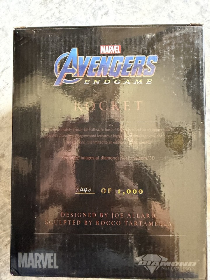 ROCKET Legends in 3D 1/2 scale bust/statue - Marvel | eBay UK