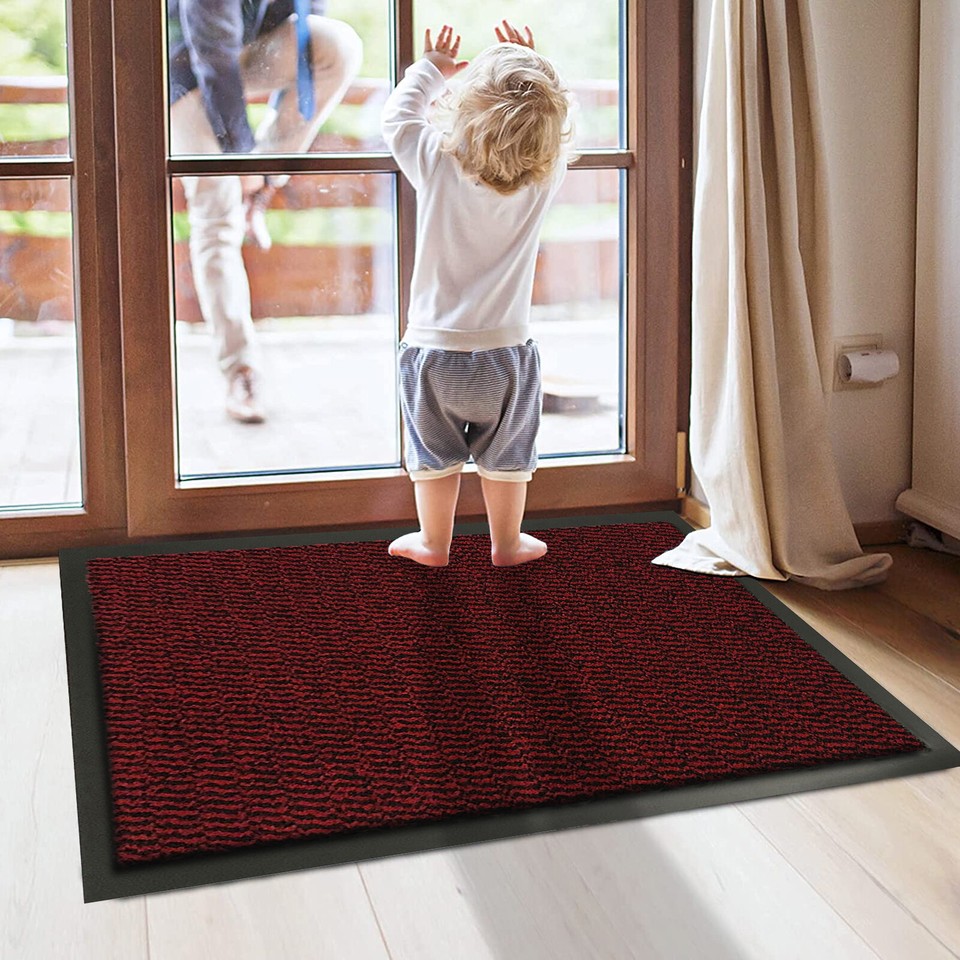 Non Slip Indoor Door Mat Small Large Door Mats Washable Rugs Kitchen ...