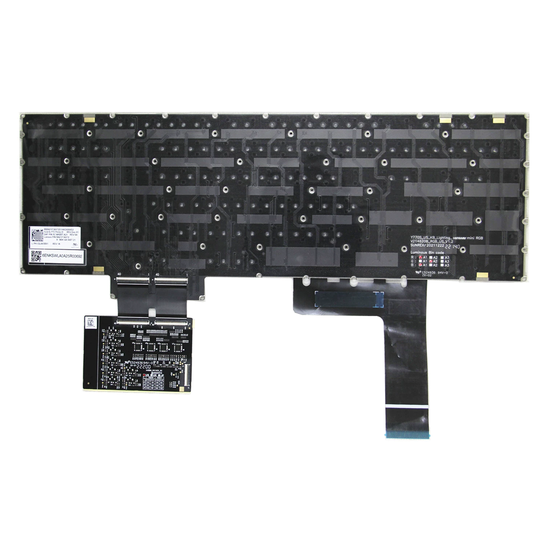Laptop Keyboard for Lenovo Legion 7 16ARHA7 16IAH7 Gray US RGB Backlit ...