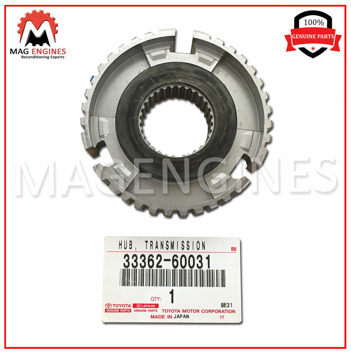 33362-60031 GENUINE OEM HUB, TRANSMISSION CLUTCH, NO.2 3336260031 | eBay