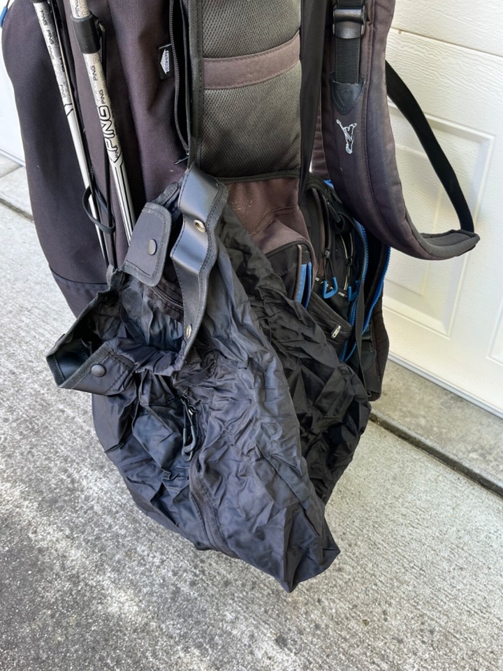 Ping E2 Blue Trim Hoofer 14 Black Golf Cart Carry Stand Bag 14-Way ...