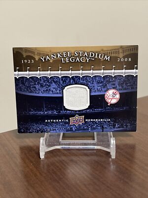 2008 UPPER DECK NEW YORK YANKEES STADIUM LEGACY JERSEY RELIC ...