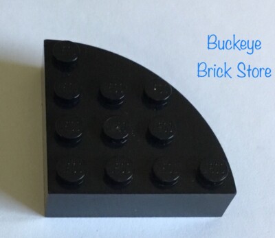Lego BLACK BRICK ROUND CORNER 4 x 4 Full Corner BRICK - Lot of 1 | eBay