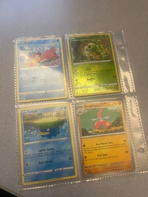 Pokémon Basic Buizel/ Basic Caterpie/ Lotad/ Stage 1 Medicham Cards ...