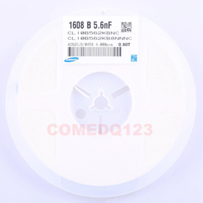 4000PCS/Reel 0603 5.6nF 50V X7R ±10% CL10B562KB8NNNC Ceramic Capacitors ...