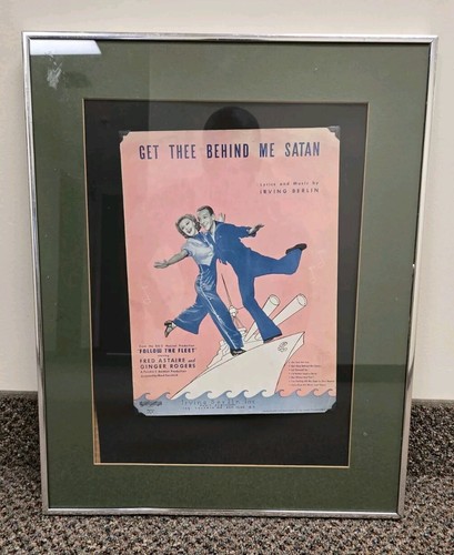 "Get Thee Behind Me Satan" Sheet Music Chrome Frame | eBay